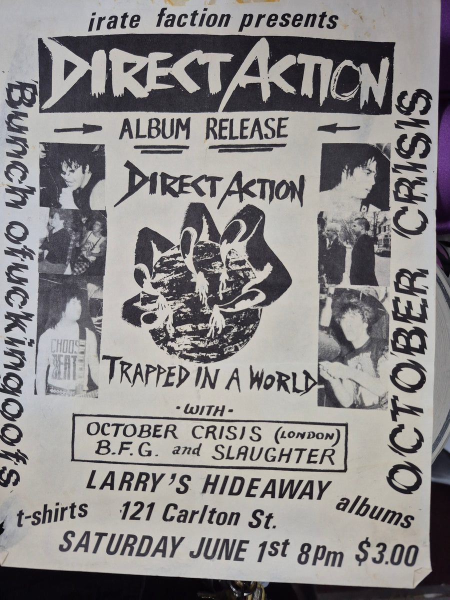$40 PUNK FLYER (8.5 x 11) DIRECT ACTION – pukenvomitrecords.com