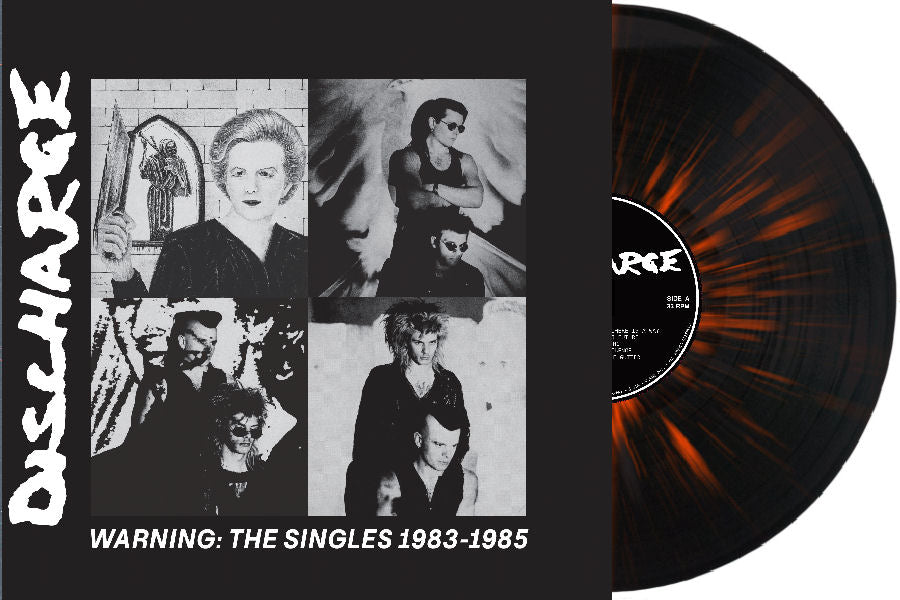 Discharge - Warning: The Singles 1983 to 1985 NEW LP (black w/ orange ...