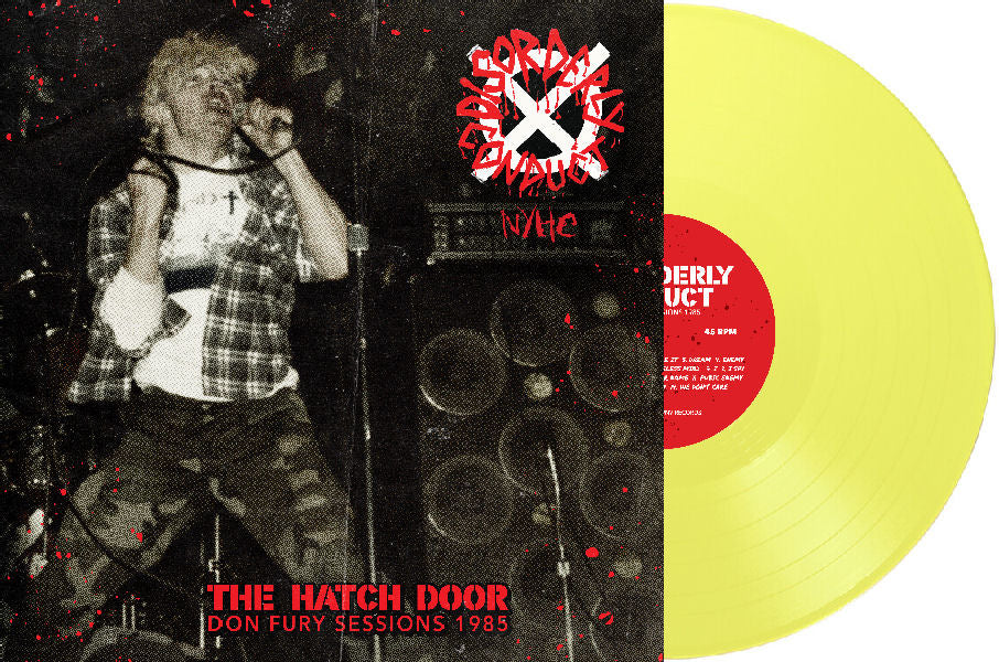 Disorderly Conduct - The Hatch Door Don Fury Sessions 1985 NEW LP (yel ...